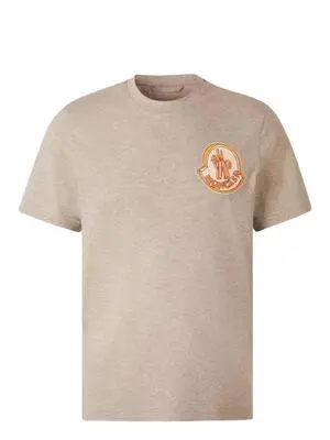 Moncler Logo-patch T-shirt - Neutrals