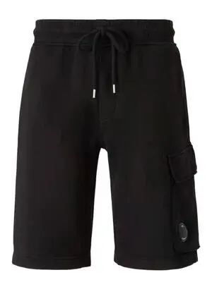 C.P. COMPANY Cargo Drawstring Shorts - Black