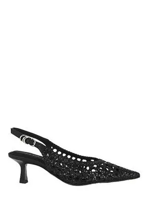Rag & Bone Brynn Woven Slingback Heel - Black