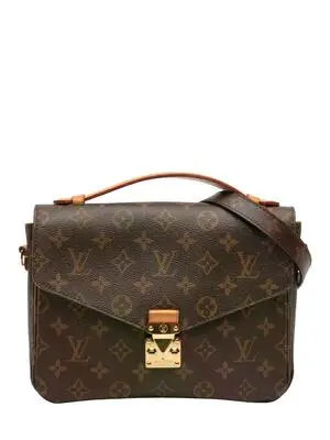 LOUIS VUITTON 2017 Monogram Pochette Metis Satchel - Brown