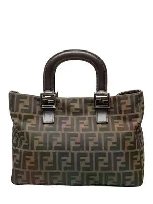 Fendi Zucca Canvas Twins Tote Bag - Brown