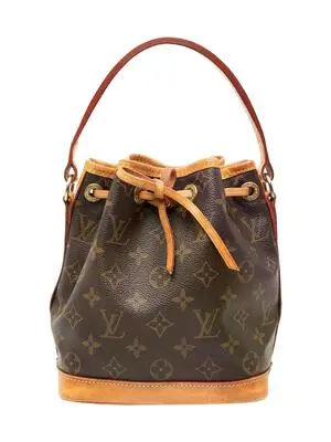LOUIS VUITTON 2003 Monogram Mini Noe Bucket Bag - Brown