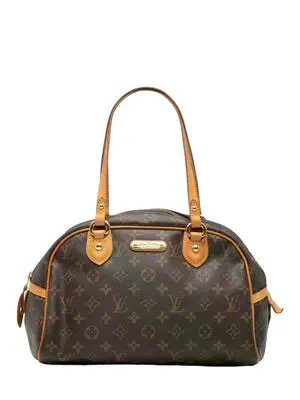 LOUIS VUITTON 2010 Monogram Montorgueil Pm Handbag - Brown
