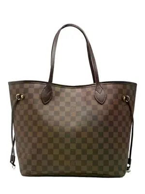 LOUIS VUITTON 2011 Damier Ebene Neverfull Mm Tote Bag - Brown