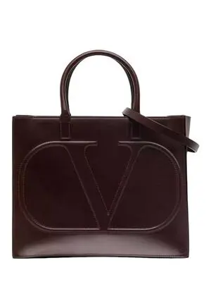 Valentino Garavani Vlogo Walk Tote Satchel - Red
