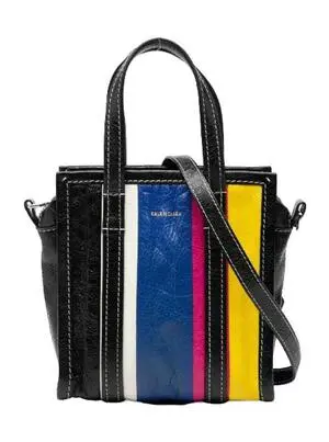 Balenciaga Lambskin Bazar Shopper Satchel - Black