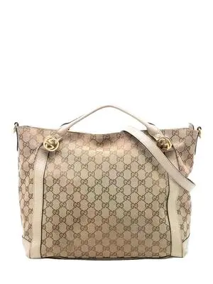 Gucci Gg Canvas Miss Gg Satchel - Brown