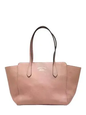Gucci 2000-2015 Calfskin Swing Tote Bag - Pink