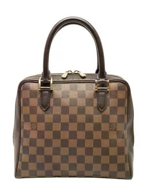 LOUIS VUITTON 2003 Damier Ebene Brera Handbag - Brown
