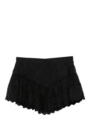 Isabel Marant Zoelia Embroidered Shorts - Black