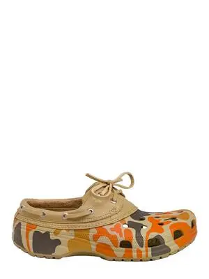 CROCS Boat-effect Camouflage-printed Clogs - Neutrals