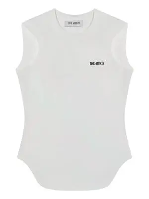 Attico Logo Detail Tank Top - White
