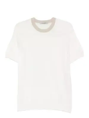 FILERIA Short-sleeve Crew Neck T-shirt - White