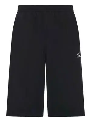 Balenciaga Logo Track Shorts - Black