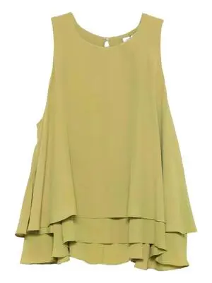 Ami Ruffled Blouse - Green