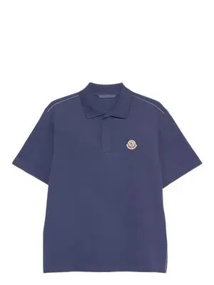 Moncler Logo Patch Polo Shirt - Blue