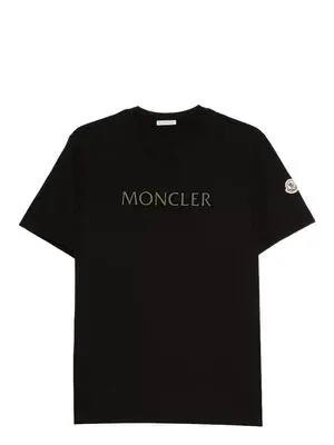Moncler Cotton Logo T-shirt - Black