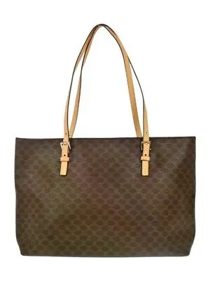 Celine 1990s Macadam Tote Bag - Brown
