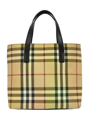 Burberry Check Tote Bag - Neutrals