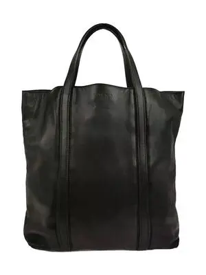 Loewe 1990s Leather Tote Bag - Black