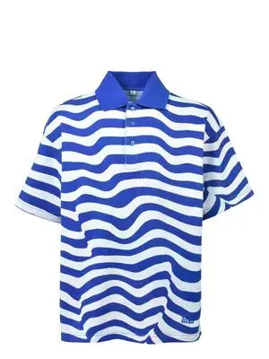 NAPA BY MARTINE ROSE Ego Ss Striped Polo Shirt - Blue