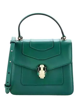 BVLGARI Serpenti Forever Top Handle Bag - Green