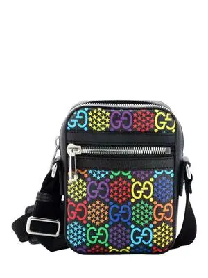 Gucci Psychedelic Print Gg Coated Canvas Mini Messenger Bag - Multicolour