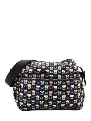 Fendi Printed Nylon Crossbody Bag - Black