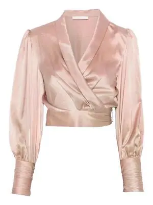 Zimmermann Wrap-design Blouse - Pink
