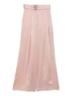 Zimmermann Pleated Wide Leg Trousers - Pink