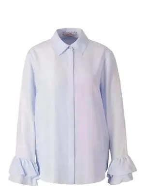 Dorothee Schumacher Ruffled Button-down Shirt - Blue
