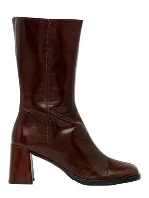 BILLI BI Square Toe Boots - Brown