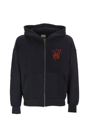 JAWS Printed Zip Up Hoodie