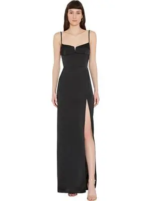 Amanda Uprichard Lyra Maxi Dress - Black