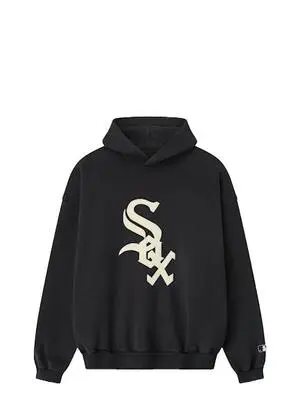 Fear Of God Essentials White Sox Sport Hoodie Black