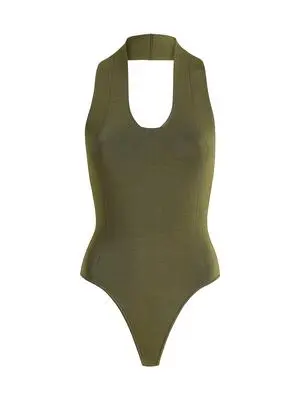 Khaite Halter Bodysuit - Olive
