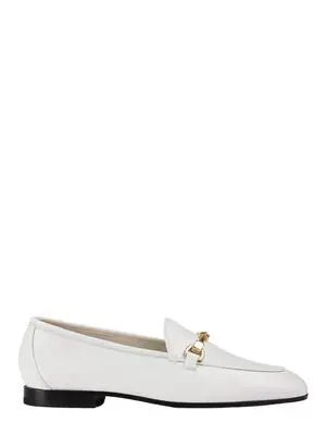 DOUCAL'S Horsebit Leather Loafers White