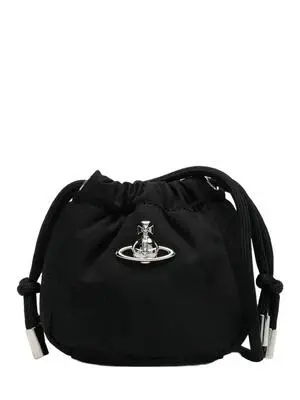 VIVIENNE WESTWOOD Nano Hilary Orb-detail Mini Bag - Black