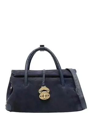 ZANELLATO Dotta Top Handle Tote - Blue