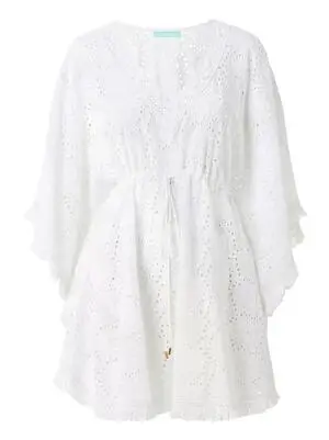Melissa Odabash Ivy Broderie-anglaise Kaftan - White