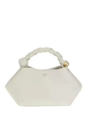GANNI Small Grained Tote Bag - Neutrals