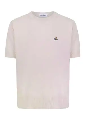 VIVIENNE WESTWOOD Embroidered T-shirt - Neutrals