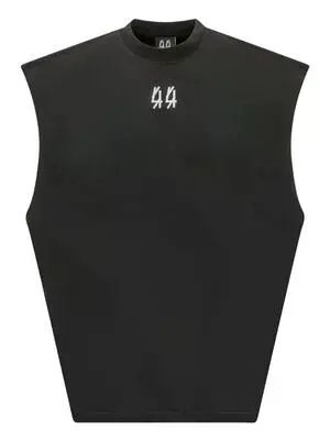 44 LABEL GROUP Logo-print Sleeveless Vest - Black