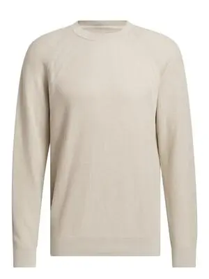 Adidas Ultimate365 Tour Knit Crewneck Sweatshirt - Beige