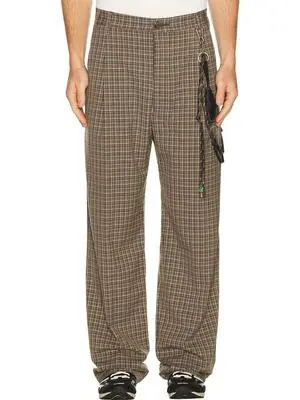 SONG FOR THE MUTE Loose Pleated Pant - Brown