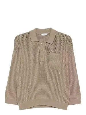 Peserico Buttoned Polo Shirt - Neutrals