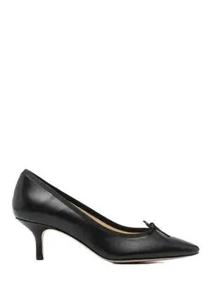 Repetto Cendrillon Bow Court Heeled Pumps - Black