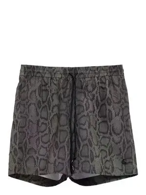 Carhartt Work In Progress Slater Snake-print Shorts - Grey