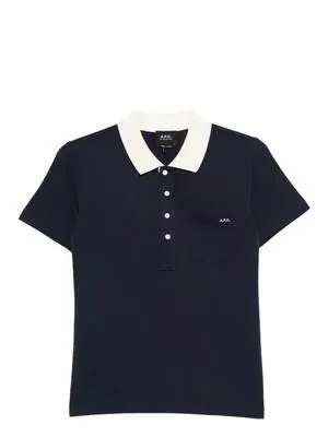 A.p.c. Pocket Collared Polo Shirt - Blue