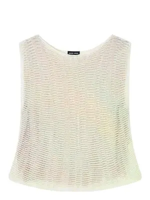 Giorgio Armani Openwork Top - Neutrals